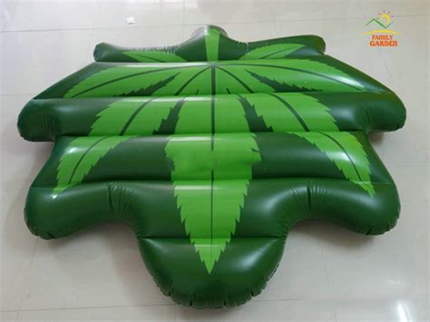 Adultsized Green Leaf Inflatable Pool Float Water Lounger Tube Toy