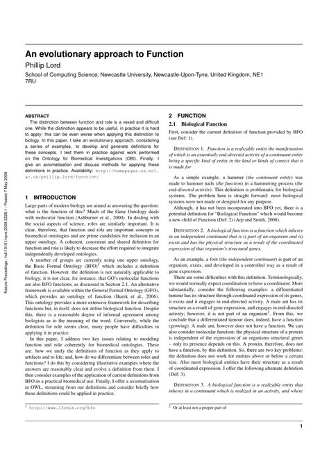 Pdf An Evolutionary Approach To Function