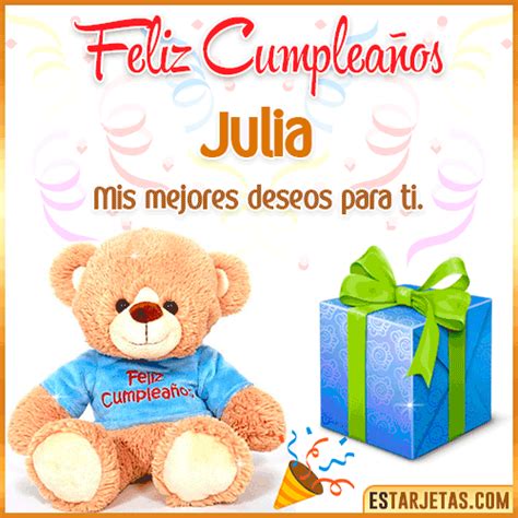 Feliz Cumplea Os Julia Im Genes Gif Tarjetas Y Mensajes
