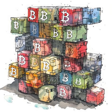 A Drawing Of A Stack Of Cubes With The Letters B And C On It Premium