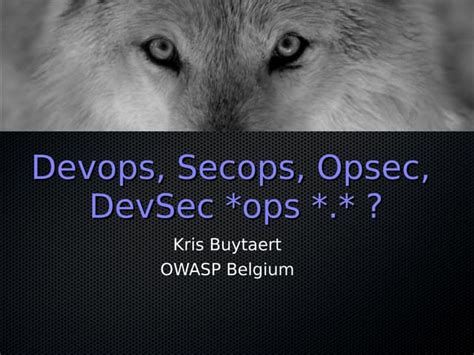 Devops Secops Opsec Devsec Ops Pdf Operating Systems Computer Software And