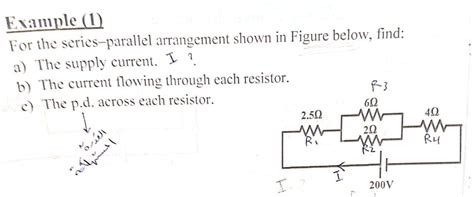 Solved Example 1 For The Series Parallel Arrangement Shown