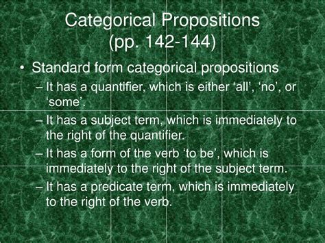 Ppt Chapter 13 Categorical Propositions Powerpoint Presentation Free Download Id 5522106