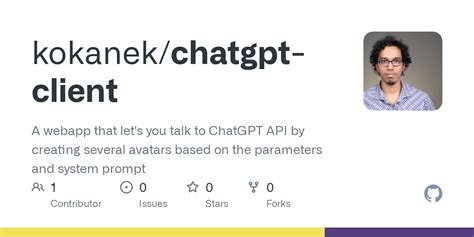 github kokanek chatgpt client a webapp that let s you talk to