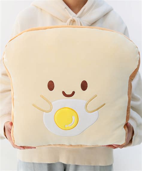 코튼푸드 모찌방석 식빵 40cm 쿠션 후라이 의자방석 등쿠션 에이블리