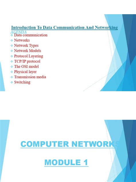 Mod 1 Ppt Pdf Internet Protocols Osi Model