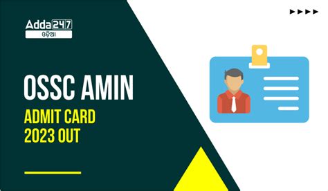 OSSC Amin Admit Card Out Get Odisha Amin Hall Ticket