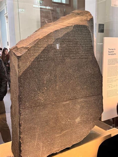 Sidney Alvin This Is The Rosetta Stone One Of The Most Famous Artifacts In The World It