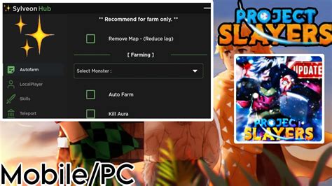 Roblox Script Hack Project Slayer Script Made By Sylvcon Hub Mobile PC Lion Kc Lee YouTube