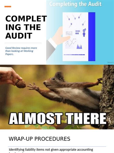 Completing The Audit Pdf