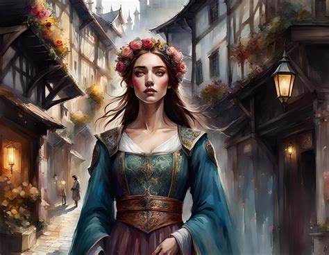 Download Ai Generated Woman Medieval Royalty Free Stock Illustration