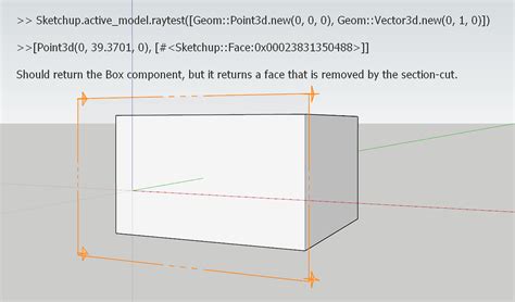 [bug fr] sectioncut and raytest ruby api sketchup community