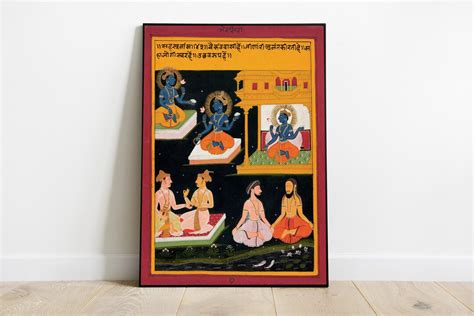Buy Sri Vishnu Print Different Leela Of God Vishnu In Vaikuntha Sri