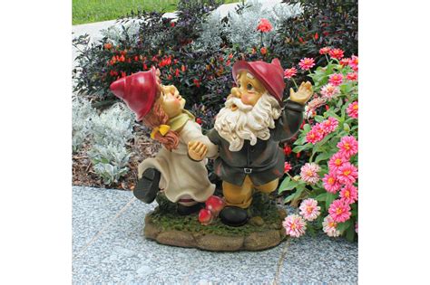 Toscano Dancing Duo Garden Gnome Statue