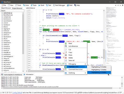 Basicpawn Sourcepawn Editor