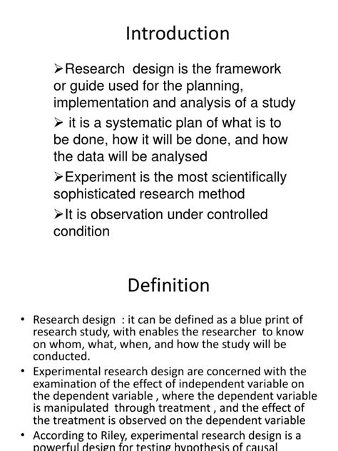 Experimental Design Pdf Experiment Dependent And Independent