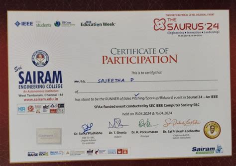 Aestheticprogrammers Saurus24 Ieeecsociety Innovation Teamwork Sajeetha Prabakar