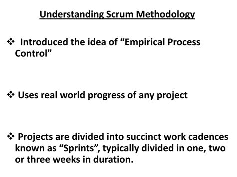 An Introduction To Scrum Methodology PPT
