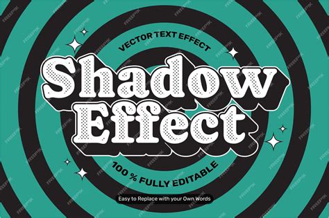 free vector black white shadow text effect