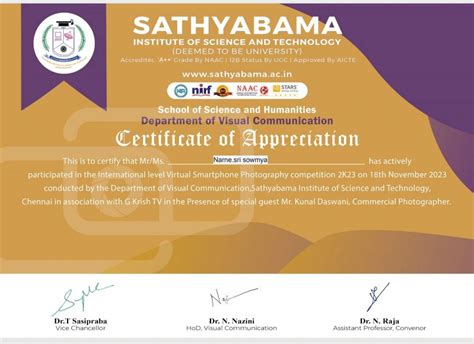 Sri Sowmya Narne On Linkedin Satayabamauniversity Smartphonephotography