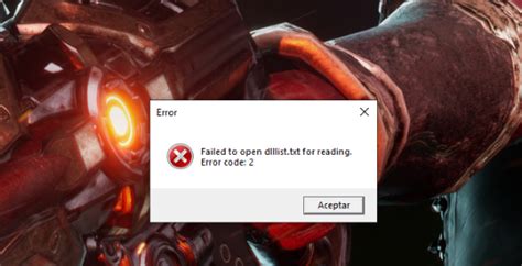 Failed To Open Dlllisttxt For Reading Error Code 2 Plutonium