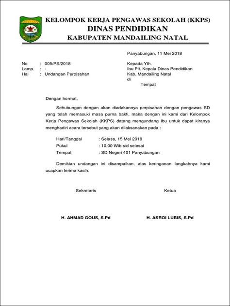 Contoh Surat Undangan Pelepasan Kelas 12 Surat Undangan Desain