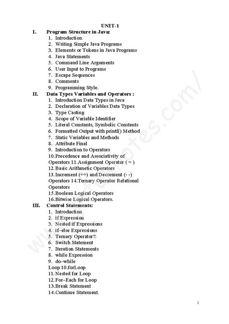 unit 1 java 2 2 java materials jntuk r20 unit i program