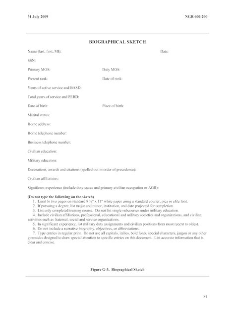 Biographical Sketch Ngr 600 200 Figure G 3 Fill Out And Sign Online Dochub