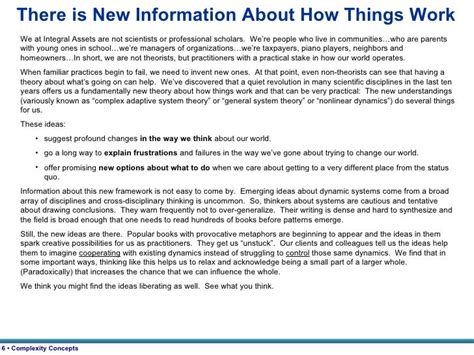 Complex Adaptive Systems Theory