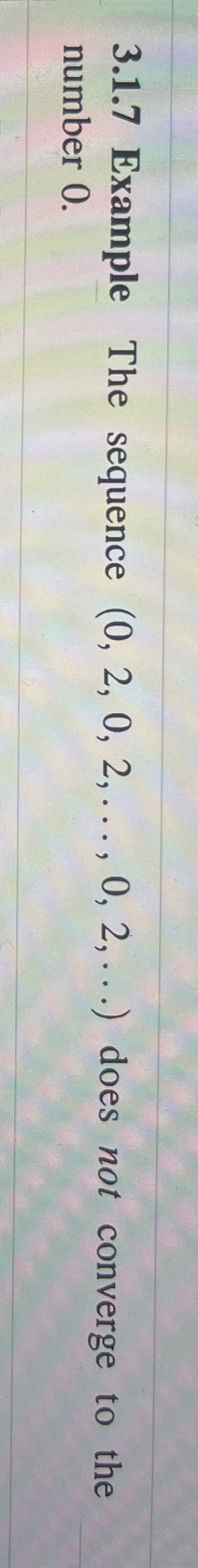 Solved 3 1 7 ﻿example The Sequence 0 2 0 2 Dots 0 2 Dots