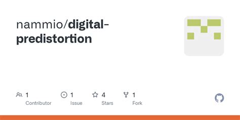 Github Nammiodigital Predistortion