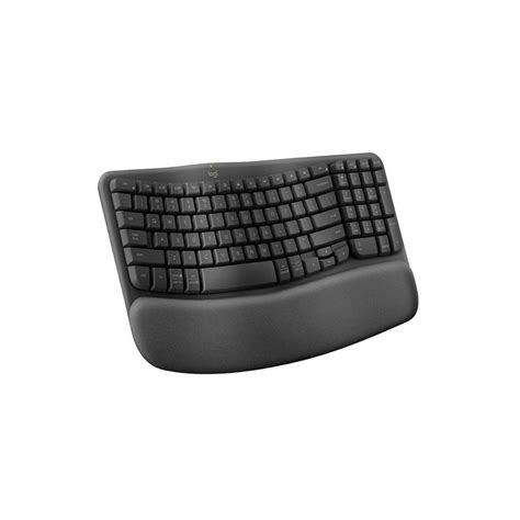 Logitech Wave Keys Wireless Ergonomic Keyboard Graphite Ple Computers