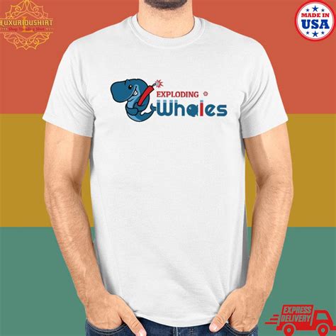 Official Eugene Emeralds Exploding Whales T Shirt Poseidontee