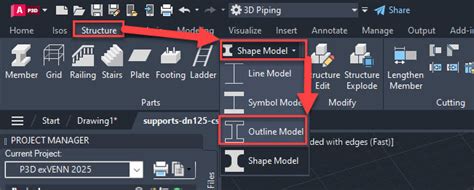 Solved Orthographic Drawing About Structure Member Display Model Autodesk Community