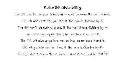 What The Teacher Wants Divisibility Rules