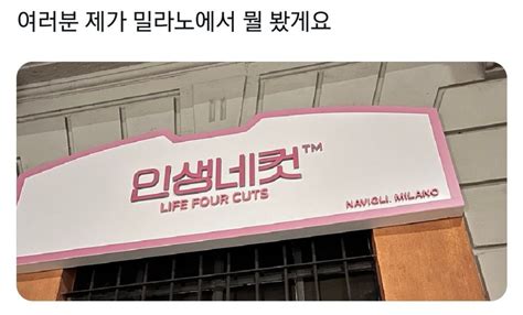 싱글벙글 인생네컷 해외진출  유머 움짤 이슈 에펨코리아