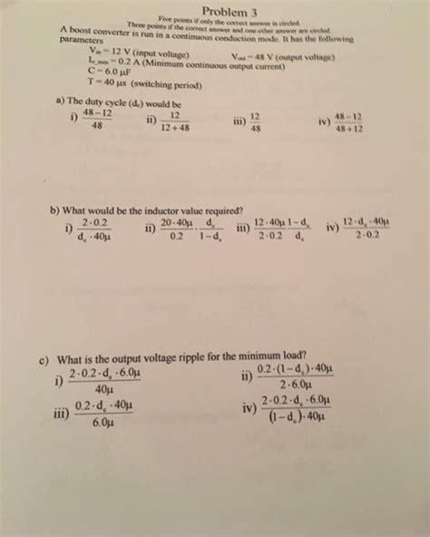 Solved Problem Five Points If Only The Correct Answer Is Chegg Com