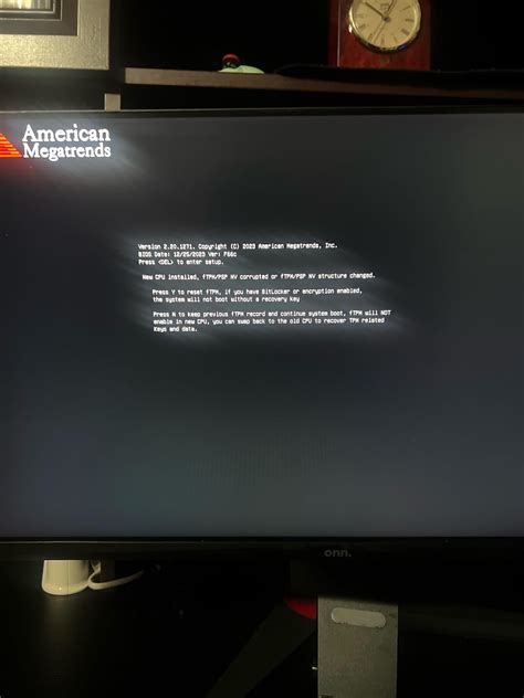 New Cpu Installed Ftpm Corrupted R Pcmasterrace