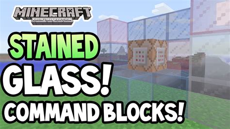 Minecraft Xbox 360 Ps3 Tu19 Update Stained Glass Command Blocks Gameplay Youtube