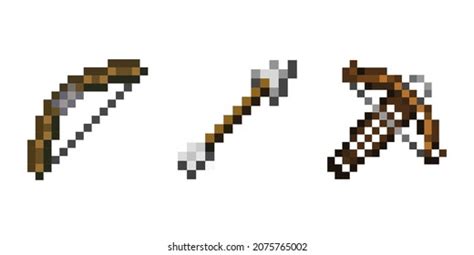Flecha De Minecraft En Pixel Art Arco Y Flecha Java Bedrock