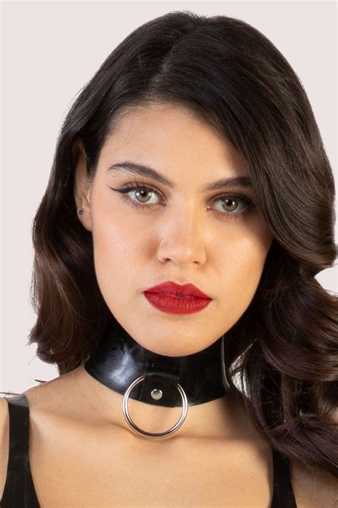 Imogen Black Latex And Ring Collar Playful Promises Usa