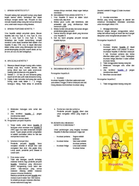 Leaflet Hepatitis Pdf