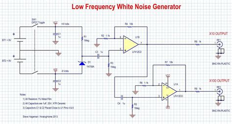 Flat Noise Source Circuit Diagram With Le Diode Juste