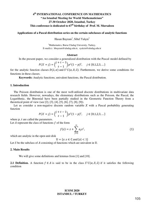 Pdf Applications Of A Pascal Distribution Series On The Certain