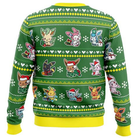 Pokemon Sweater Eevee Merry Christmas Ugly Christmas Animebape
