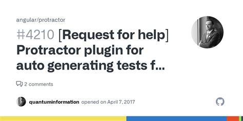 Request For Help Protractor Plugin For Auto Generating Tests For The