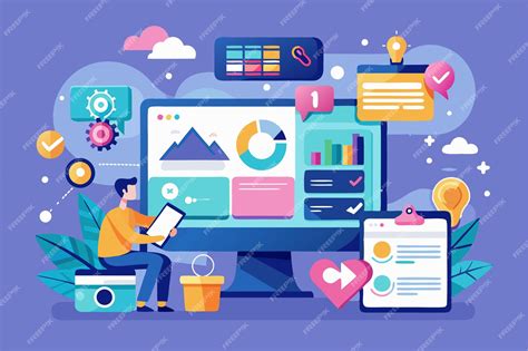 A Person Engages With Digital Tools And Analytics On Screens While Designing User Experiences