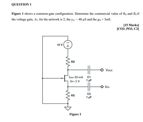 Solved QUESTION Figure Shows A Common Gate Chegg