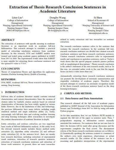 Research Paper Conclusion Examples To Download