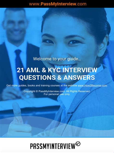 Aml Kyc Interview Questions And Answers Tracked Pdf Money